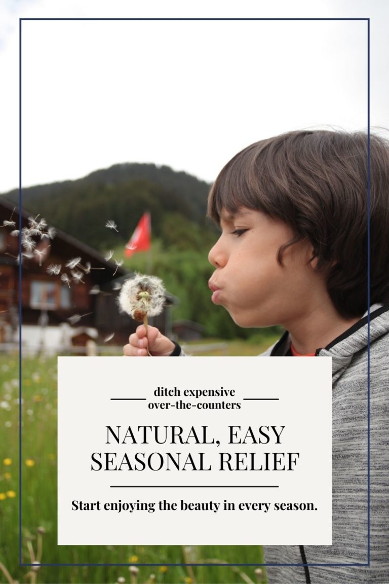 Natural, Effective Seasonal Relief! - Grace Blossoms